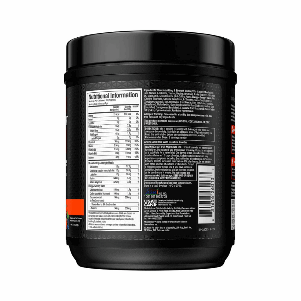 MuscleTech Vapor X5 Next Gen PRE-WORKOUT | Fitfuel Nutrition